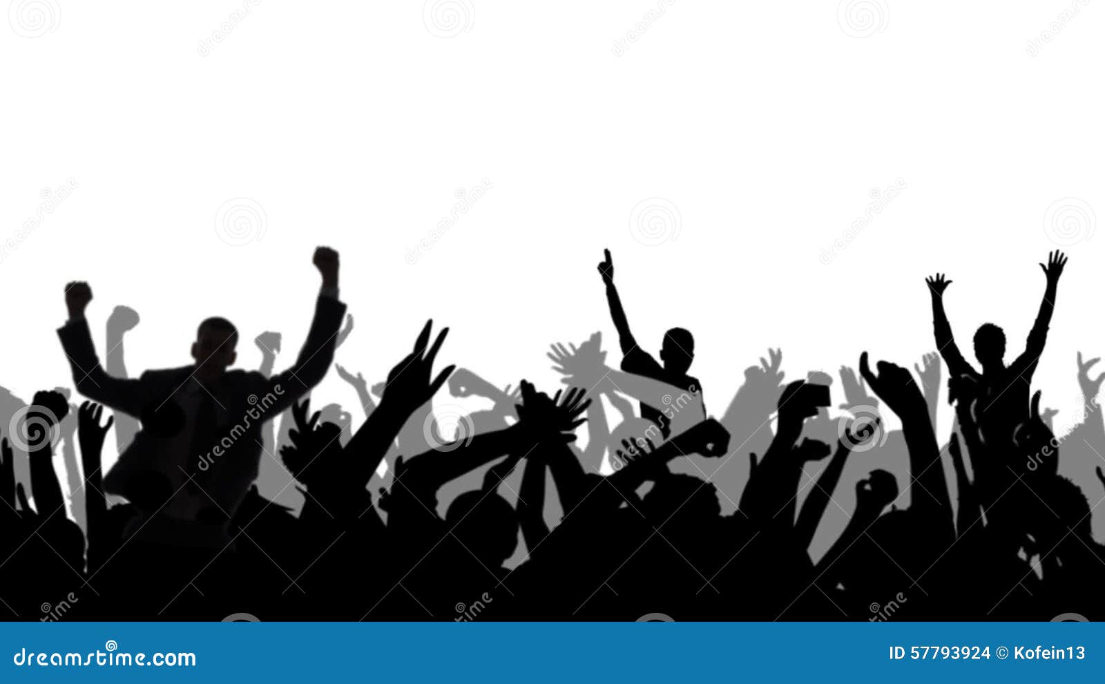 Cheering Crowd Silhouettes with Alpha Stock Footage - Video of culture ...