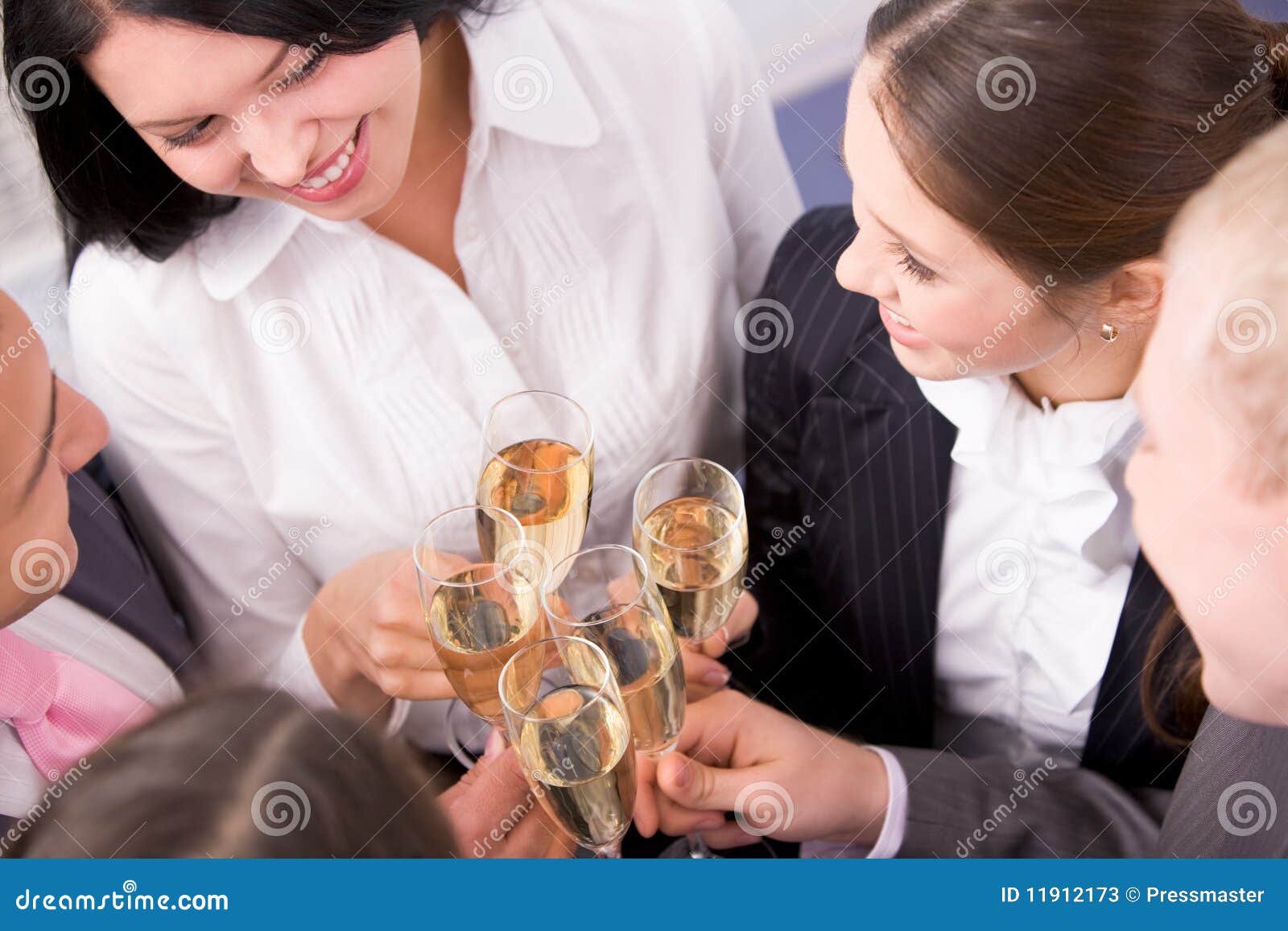 Cheering friends stock image. Image of happiness, cocktail - 11912173