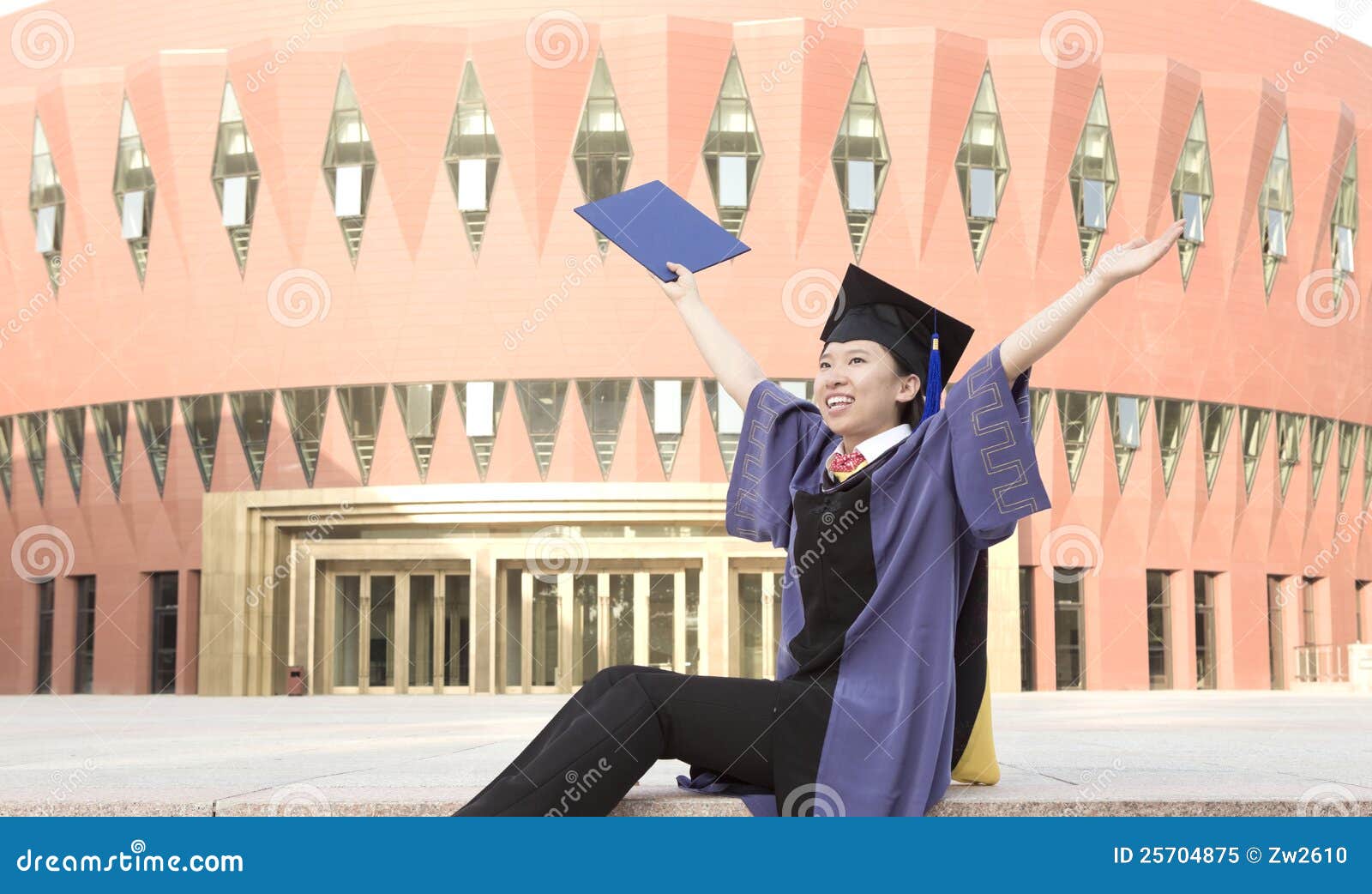 A cheering graduate stock image. Image of cheering, pleasure - 25704875