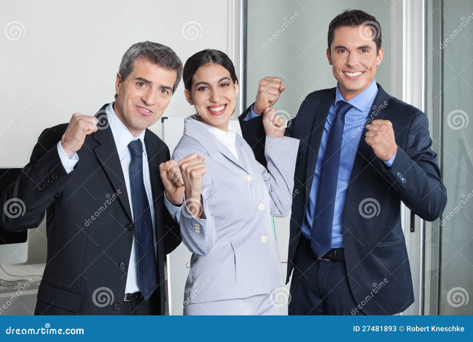Cheering Group of Business Team Stock Image - Image of happy, manager ...