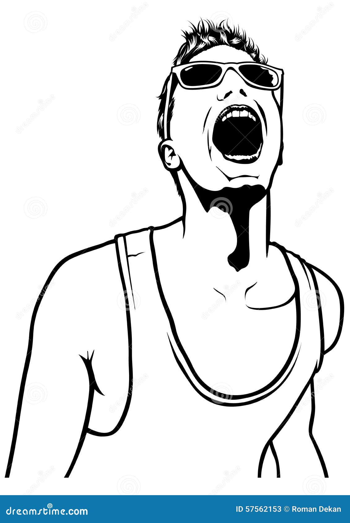 Cheering Men stock vector. Illustration of life, white - 57562153