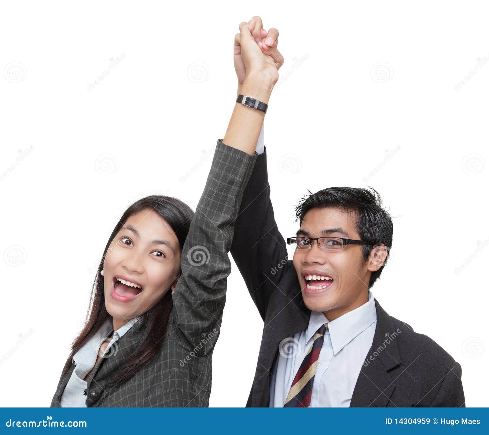 Cheering Successful Business Team Stock Image - Image of laughing ...
