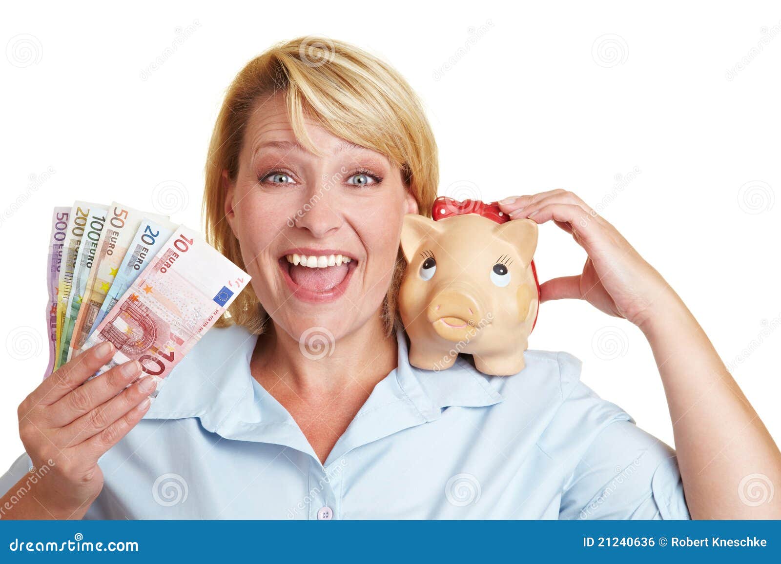Cheering winner with money stock photo. Image of cutout - 21240636