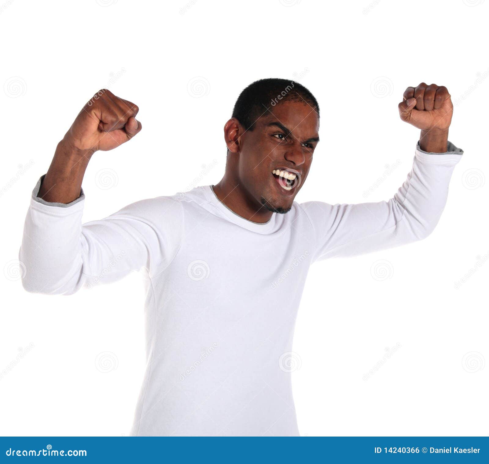 Cheering Young Man Royalty Free Stock Image - Image: 14240366 Cheering Young Man Royalty Free Stock Image - Image: 14240366