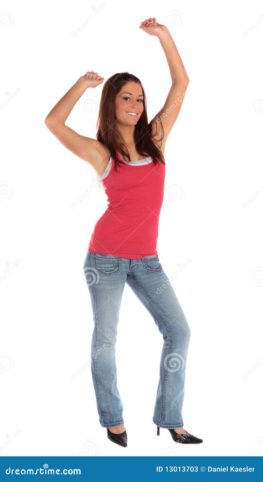 Cheering young woman stock image. Image of cute, background - 13013703
