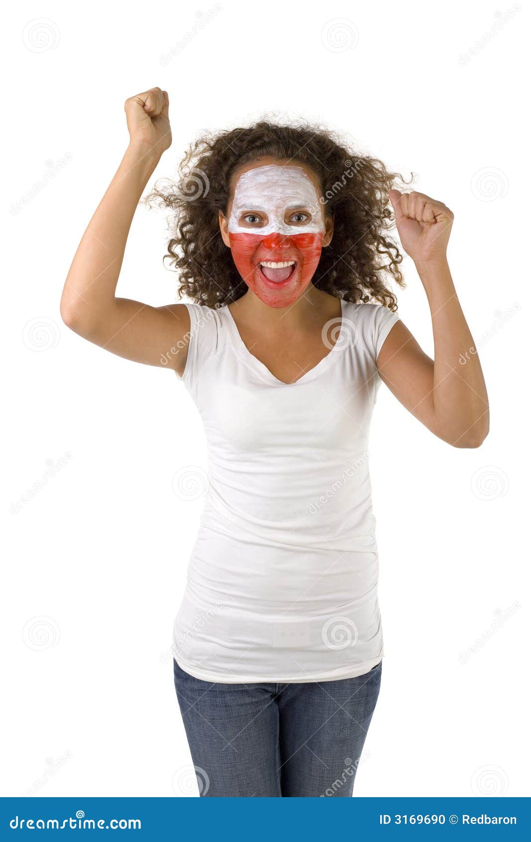 Cheering young women stock photo. Image of looker, patriotism - 3169690