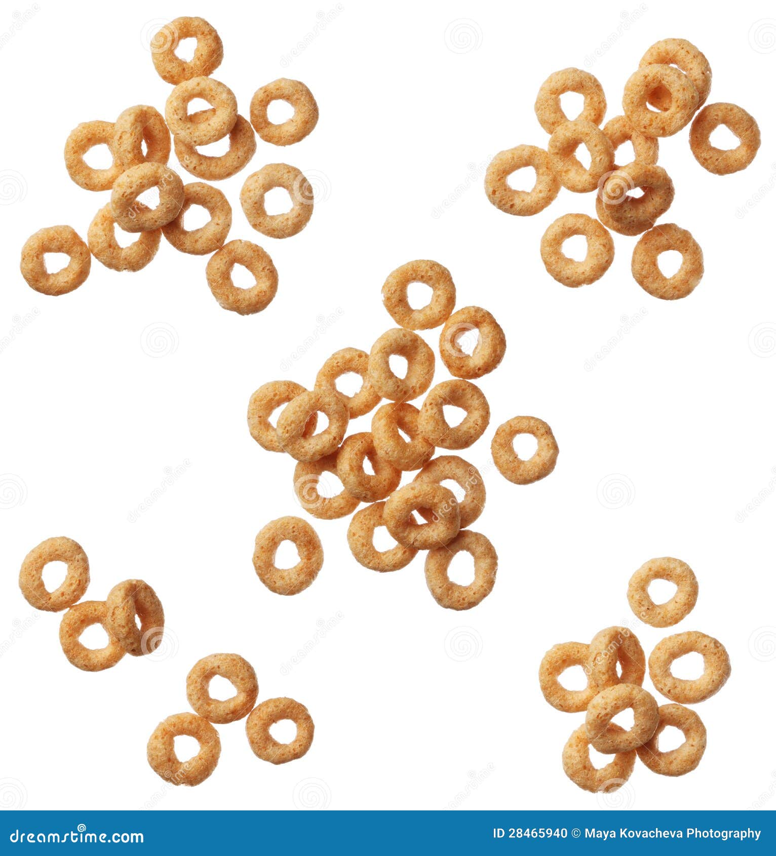 Cheerios Cereal In A Heart Shape Isolated On White Stock Photography ...