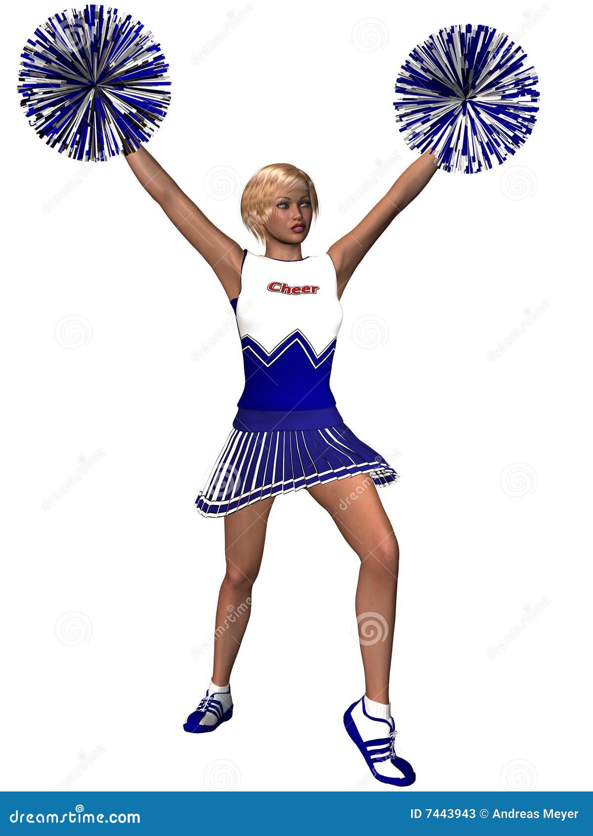 Cheerleader stock illustration. Illustration of cute, athlete - 7443943