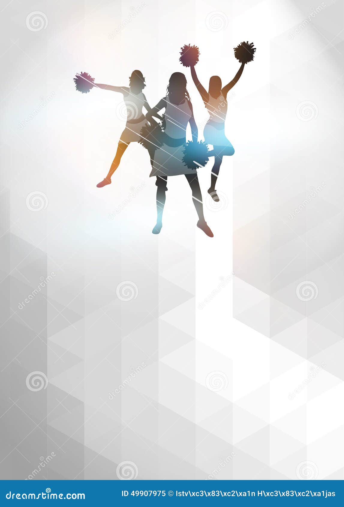 Cheerleader background stock illustration. Illustration of energetic ...