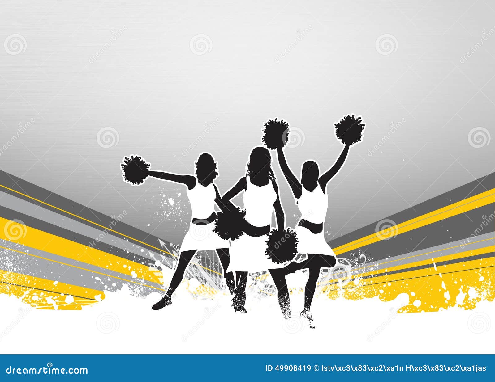 Cheerleader background stock illustration. Illustration of cheerleader ...
