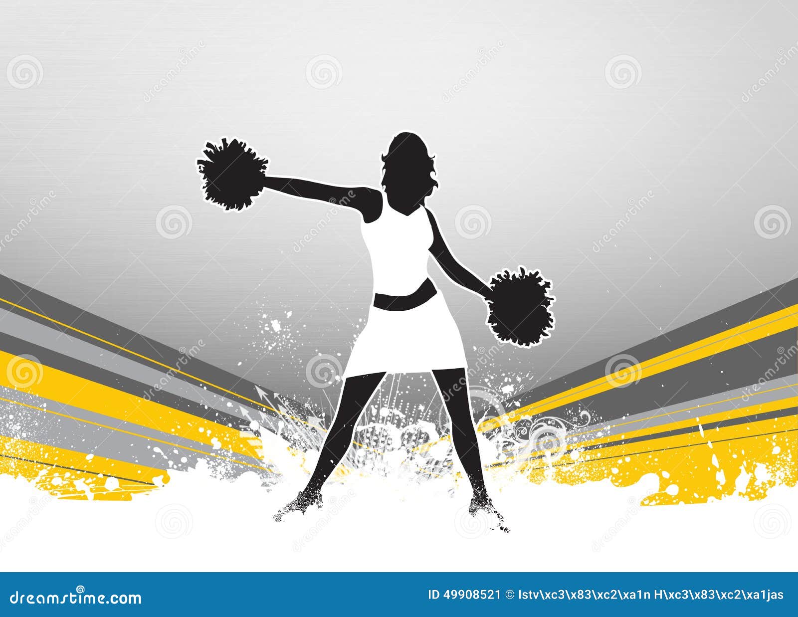 Cheerleader background stock illustration. Illustration of fitness ...