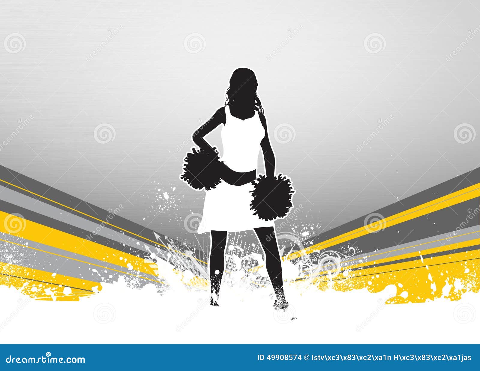 Cheerleader Background Royalty-Free Stock Image | CartoonDealer.com ...