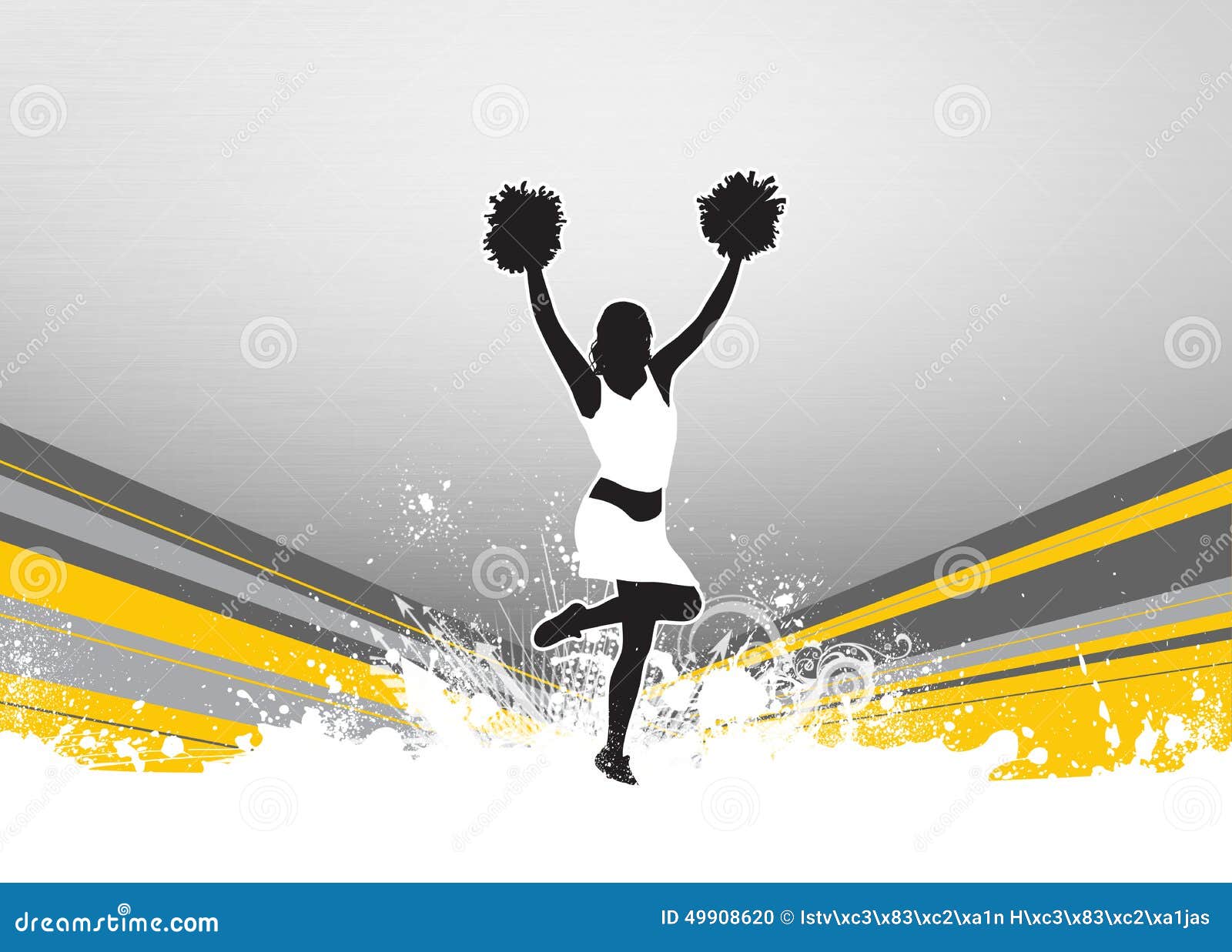 Cheerleader background stock illustration. Illustration of cheer - 49908620