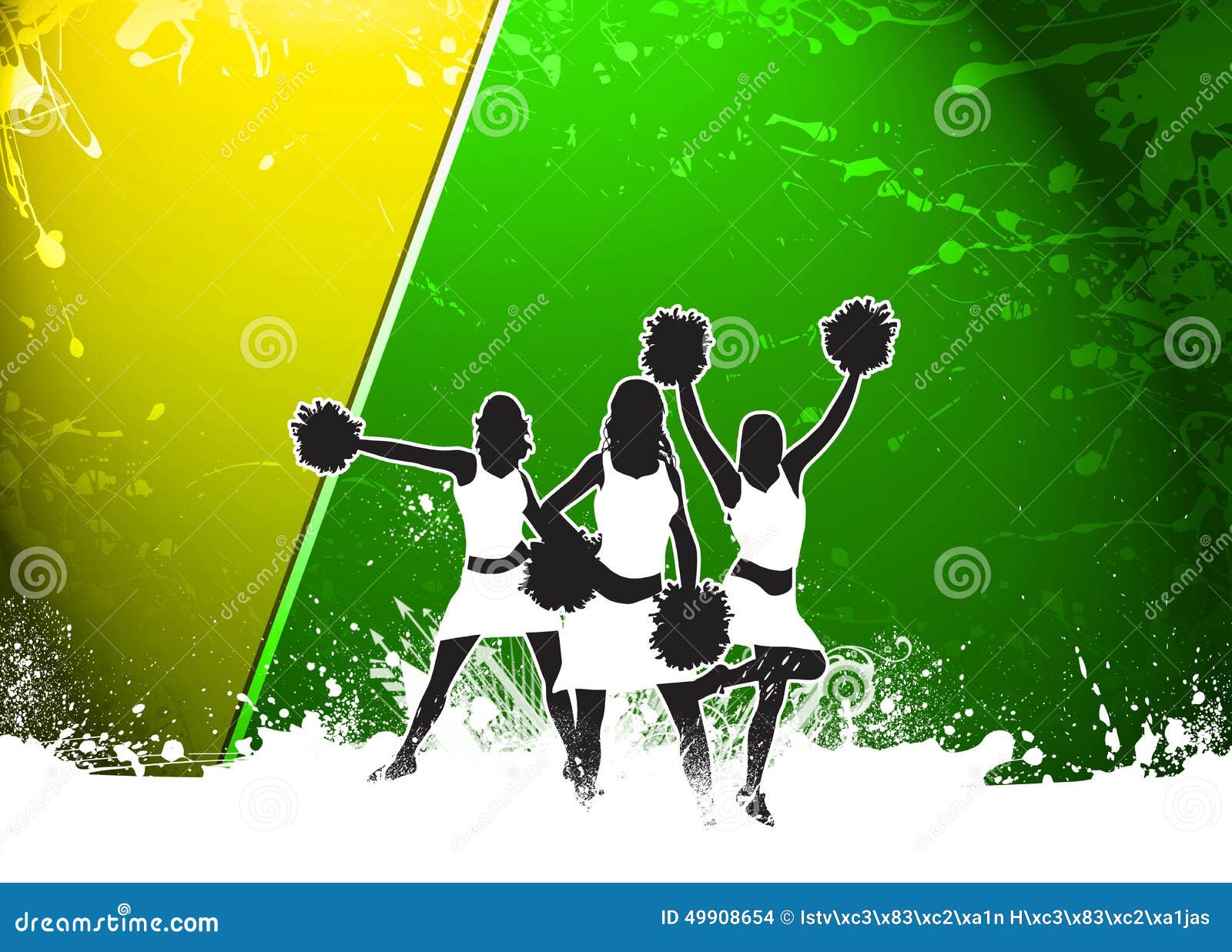 Cheerleader background stock illustration. Illustration of people ...