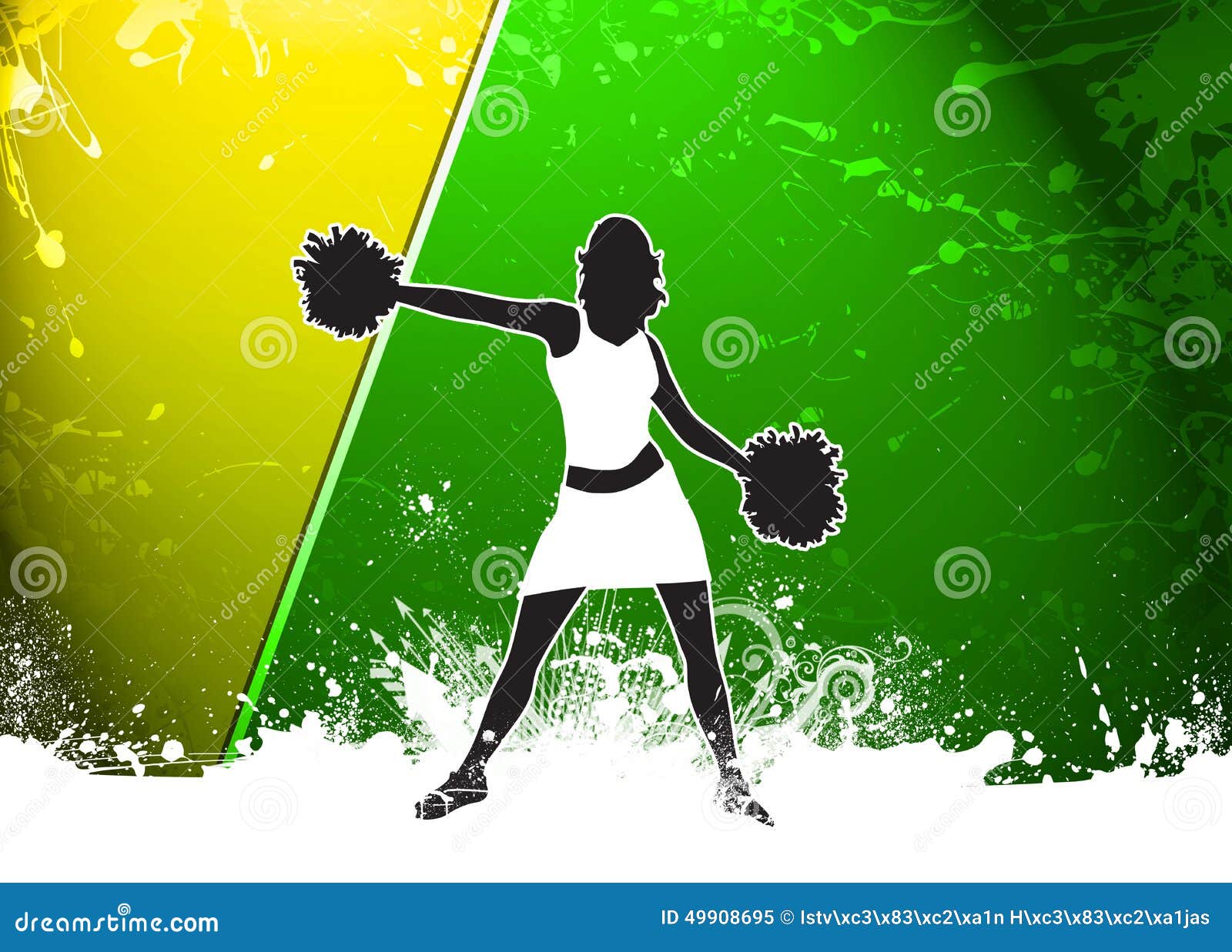 Cheerleader Background Royalty-Free Stock Photography | CartoonDealer ...