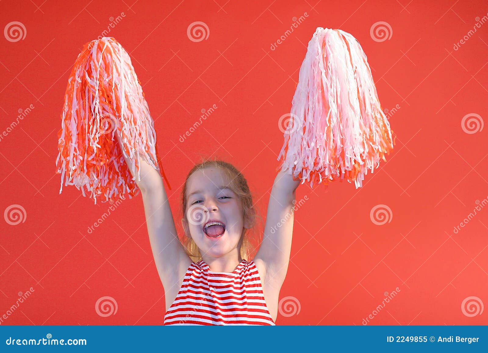 Cheerleader girl yelling stock image. Image of beautiful - 2249855
