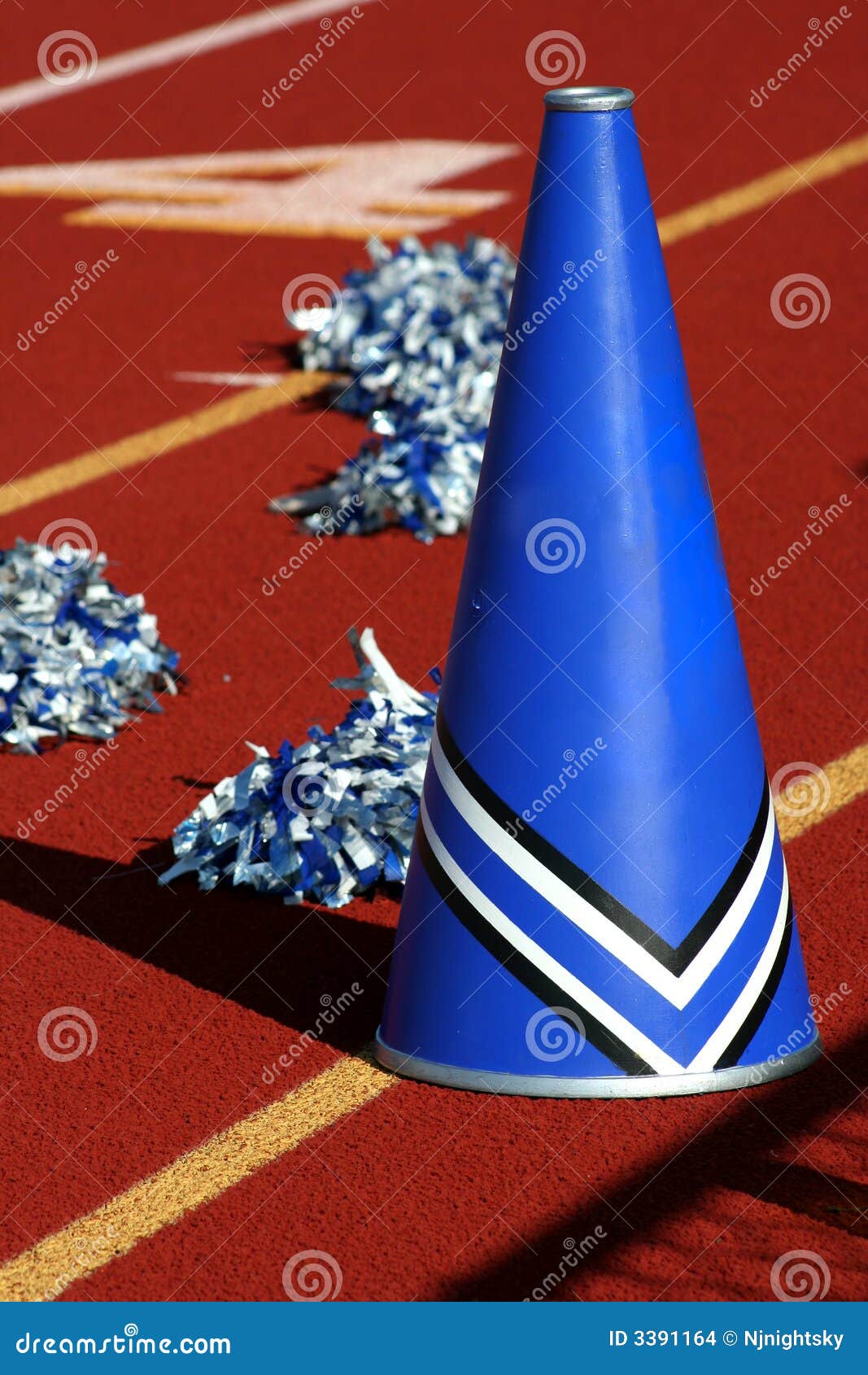 Cheerleader megaphone stock photo. Image of american, excitement - 3391164