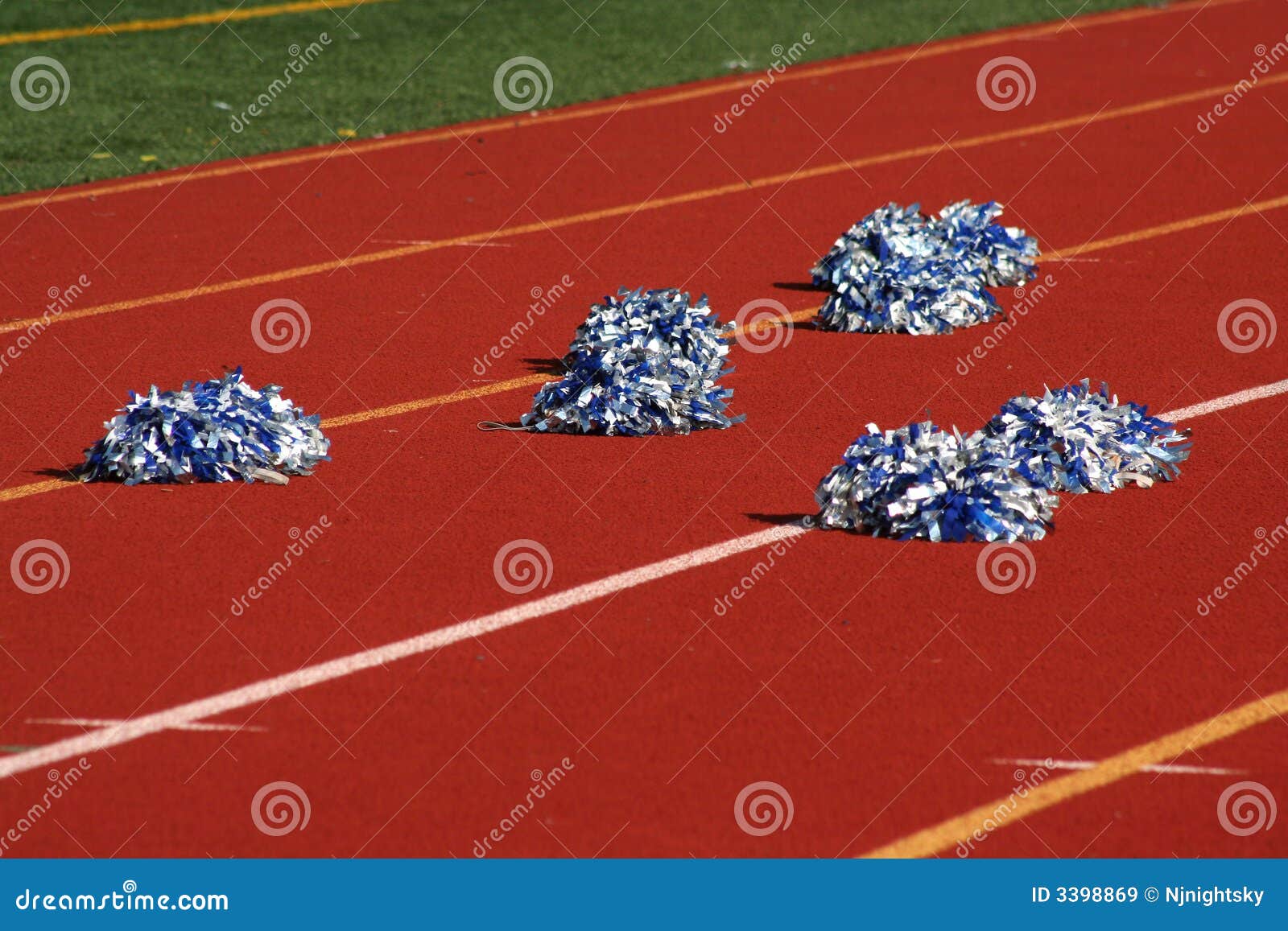 Cheerleader pom poms stock image. Image of fitness, young - 3398869