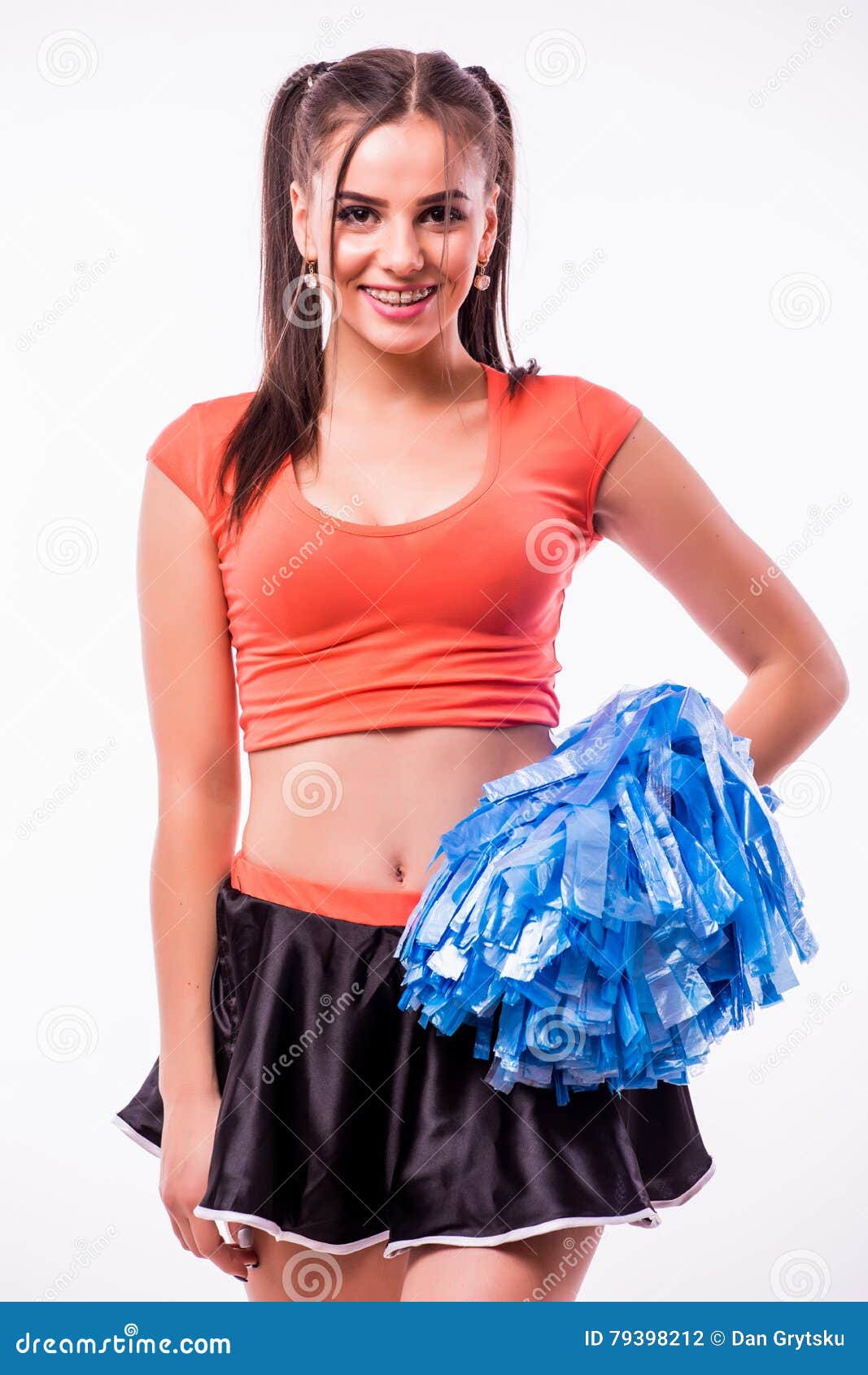 Cheerleader stock photo. Image of cheerful, happy, confortable - 79398212