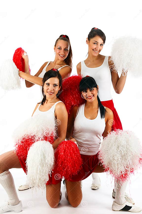 Cheerleader squad stock photo. Image of competition, student - 11391438
