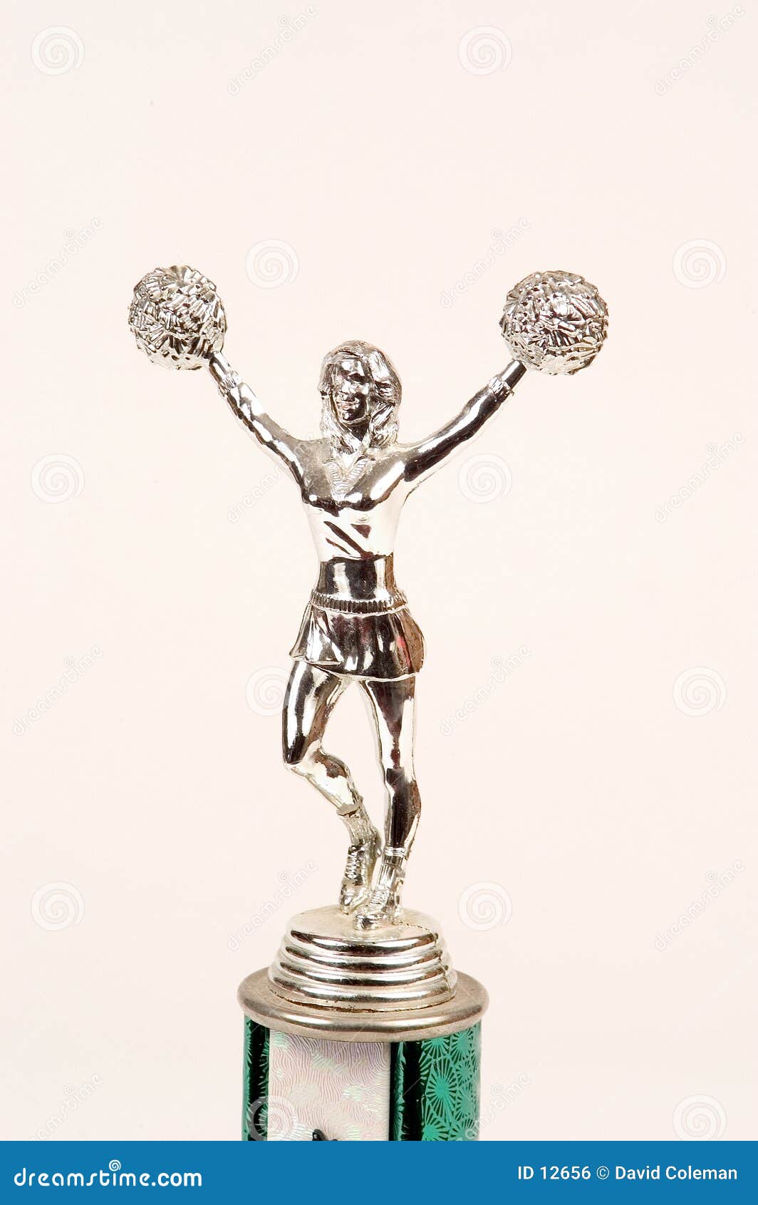 Cheerleader trophy top stock photo. Image of award, sports - 12656