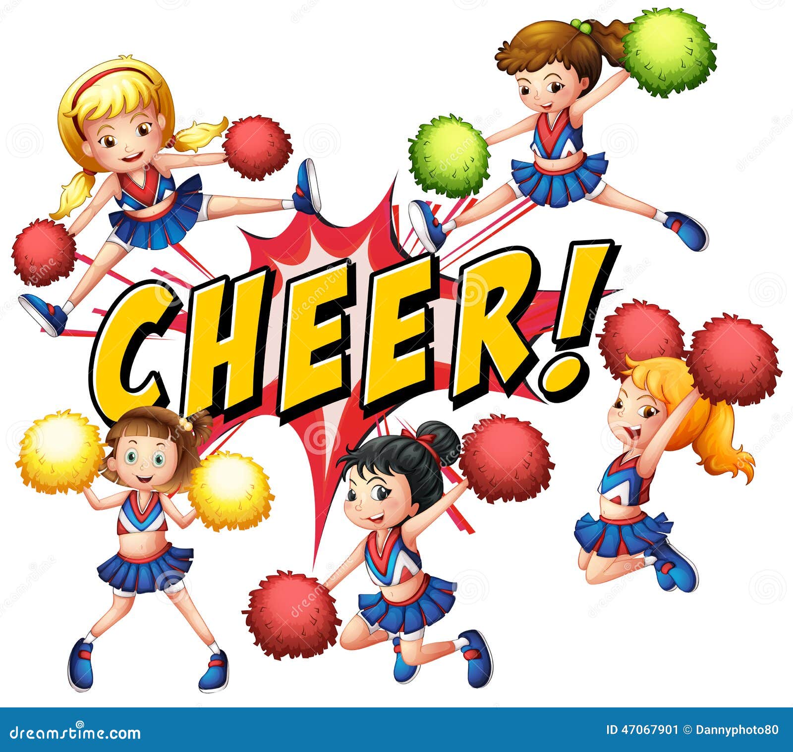 Cheerleaders Cartoons, Illustrations & Vector Stock Images - 661 ...