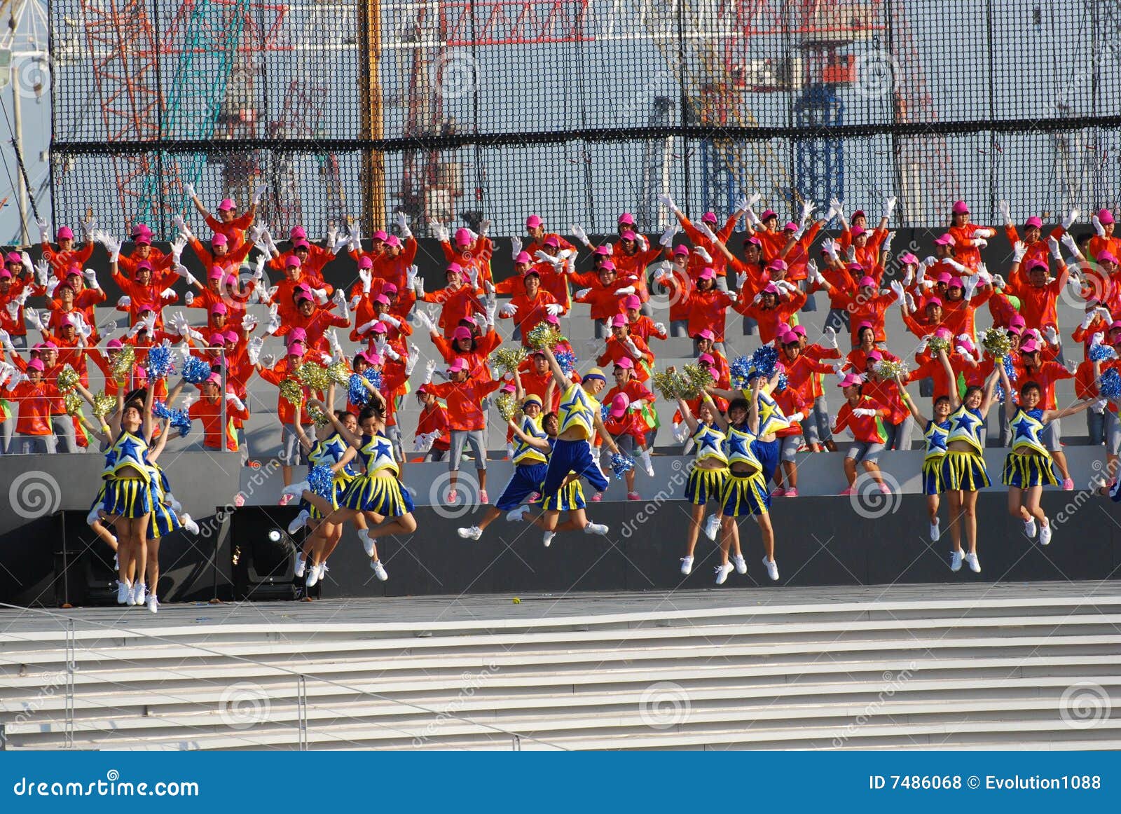 Cheerleaders and Choir Performance Editorial Stock Photo - Image of ...