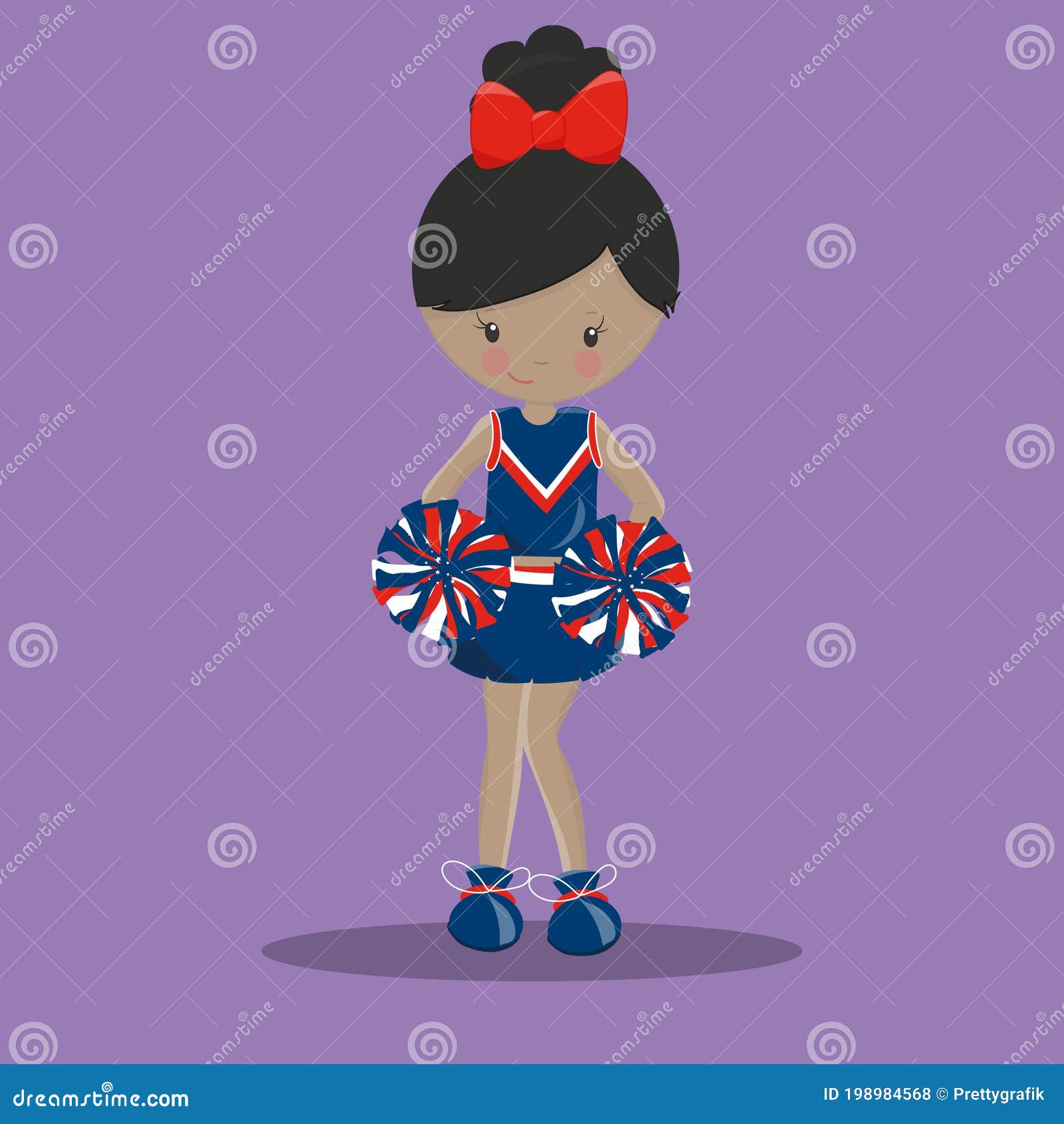 Cheerleaders hands down 13 stock vector. Illustration of cartoon ...
