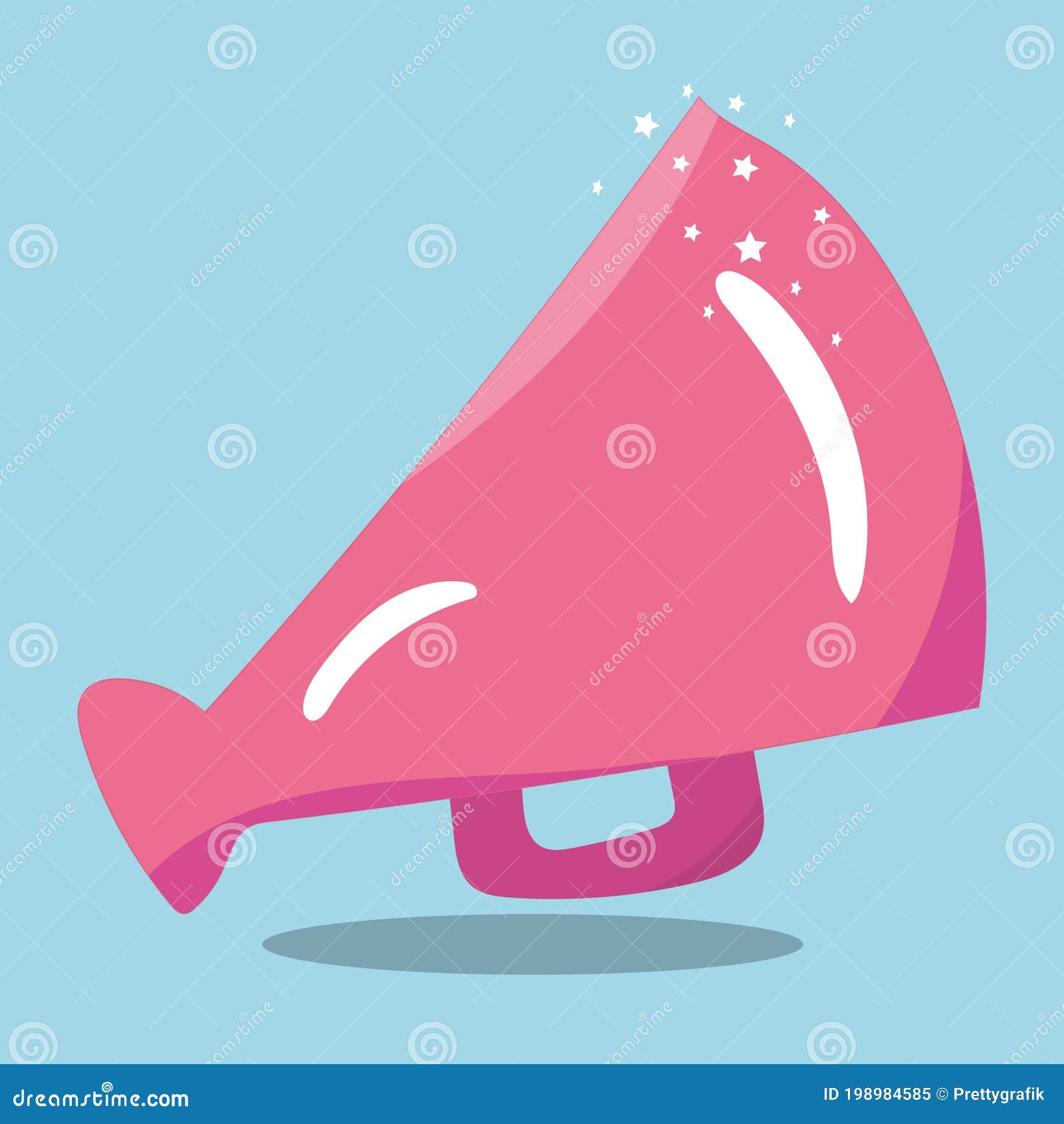 Cheerleaders megaphone 06 stock vector. Illustration of megaphone ...