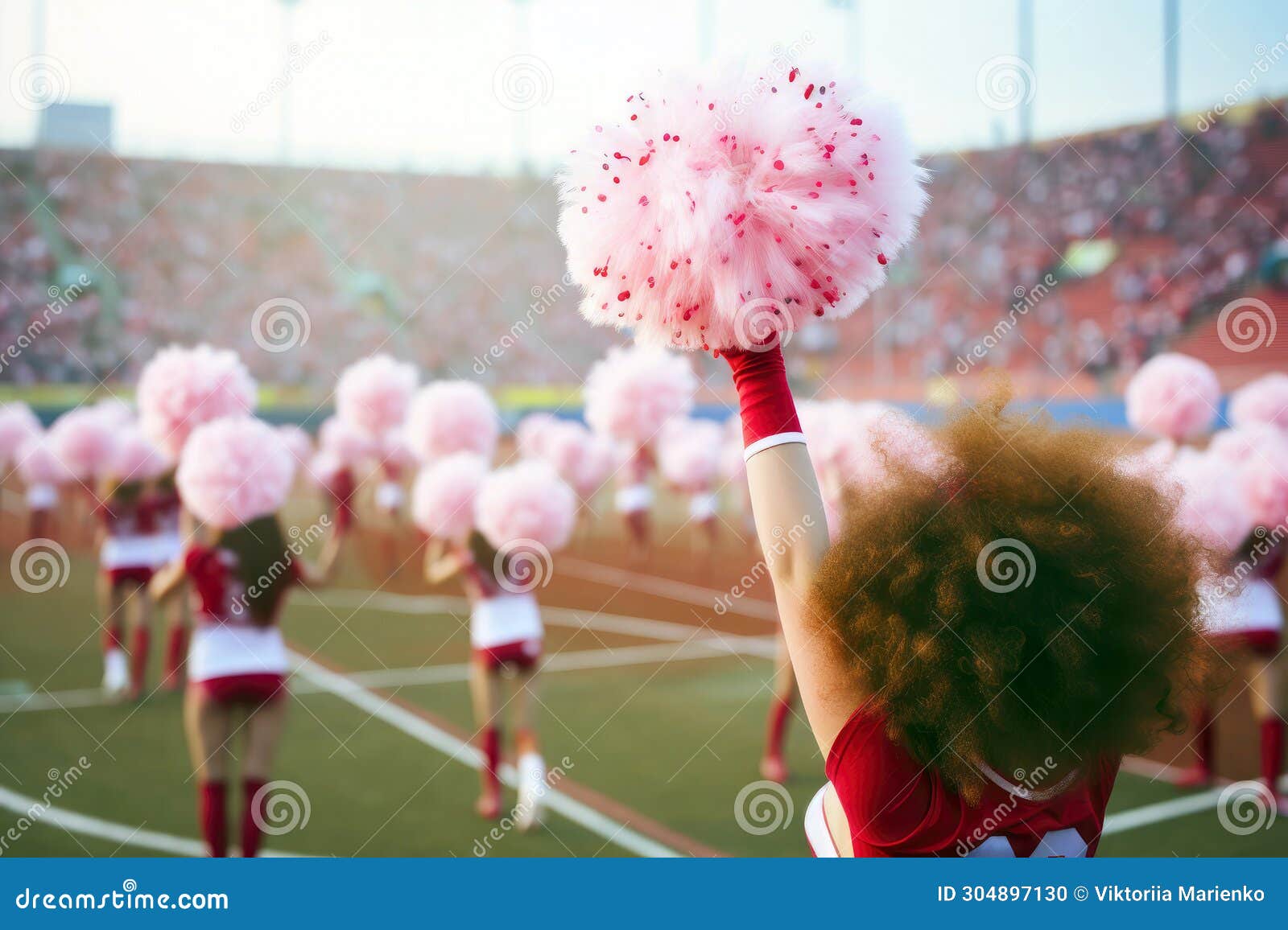 Cheerleader Go Team Maroon/eps Cartoon Vector | CartoonDealer.com #6283397