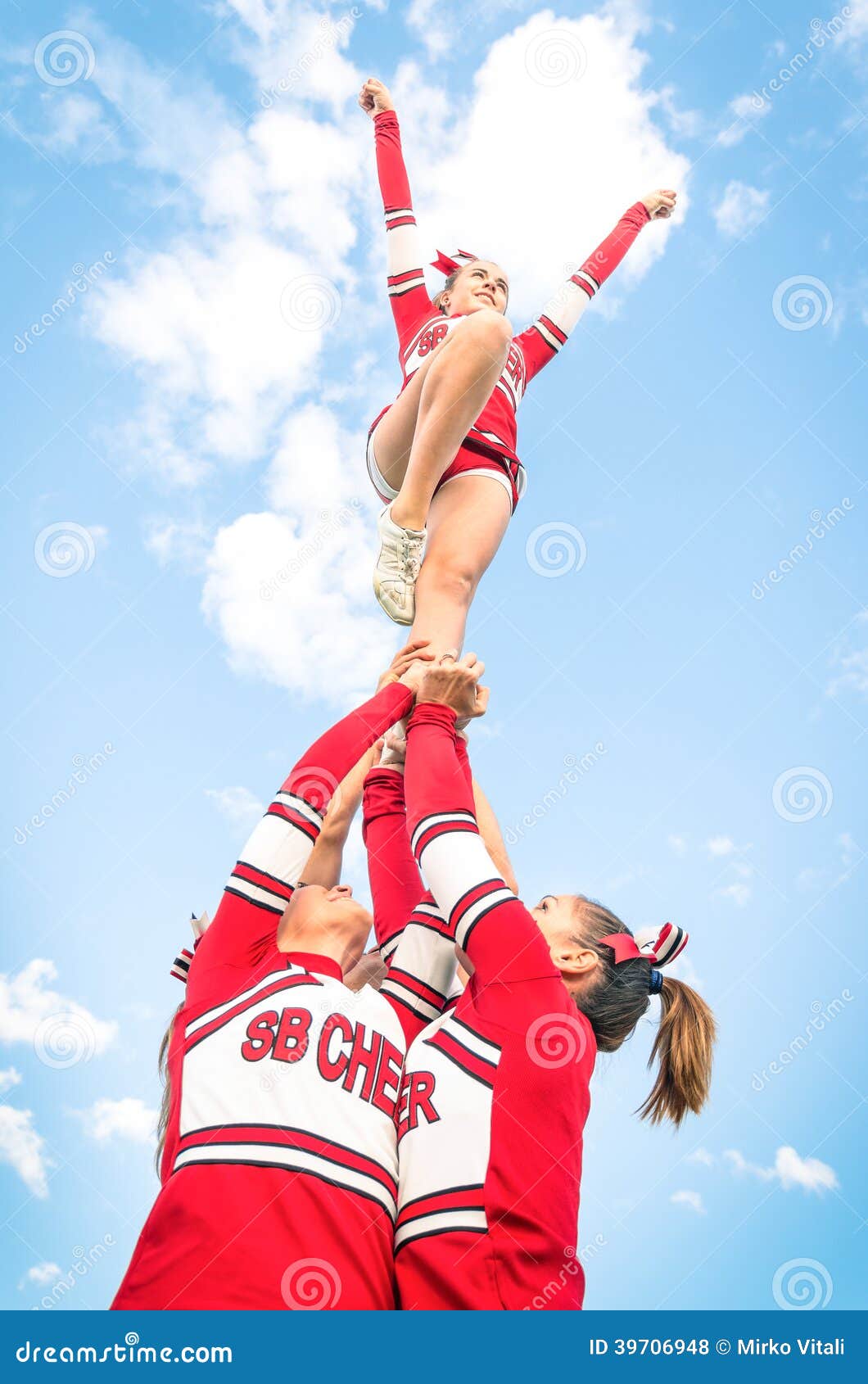 Cheerleaders Team stock photo. Image of freedom, female - 39706948