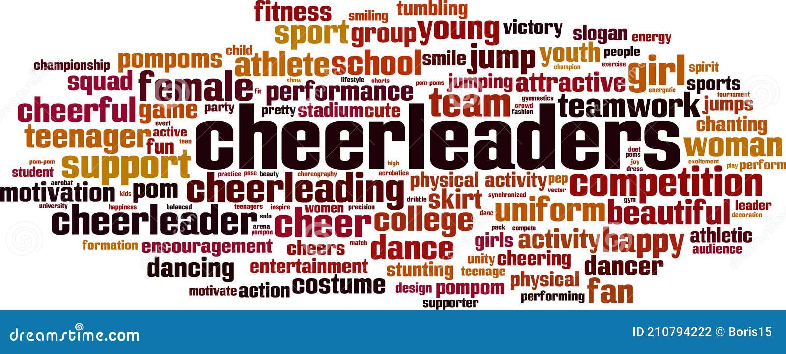 Cheerleaders word cloud stock vector. Illustration of cheerleaders ...