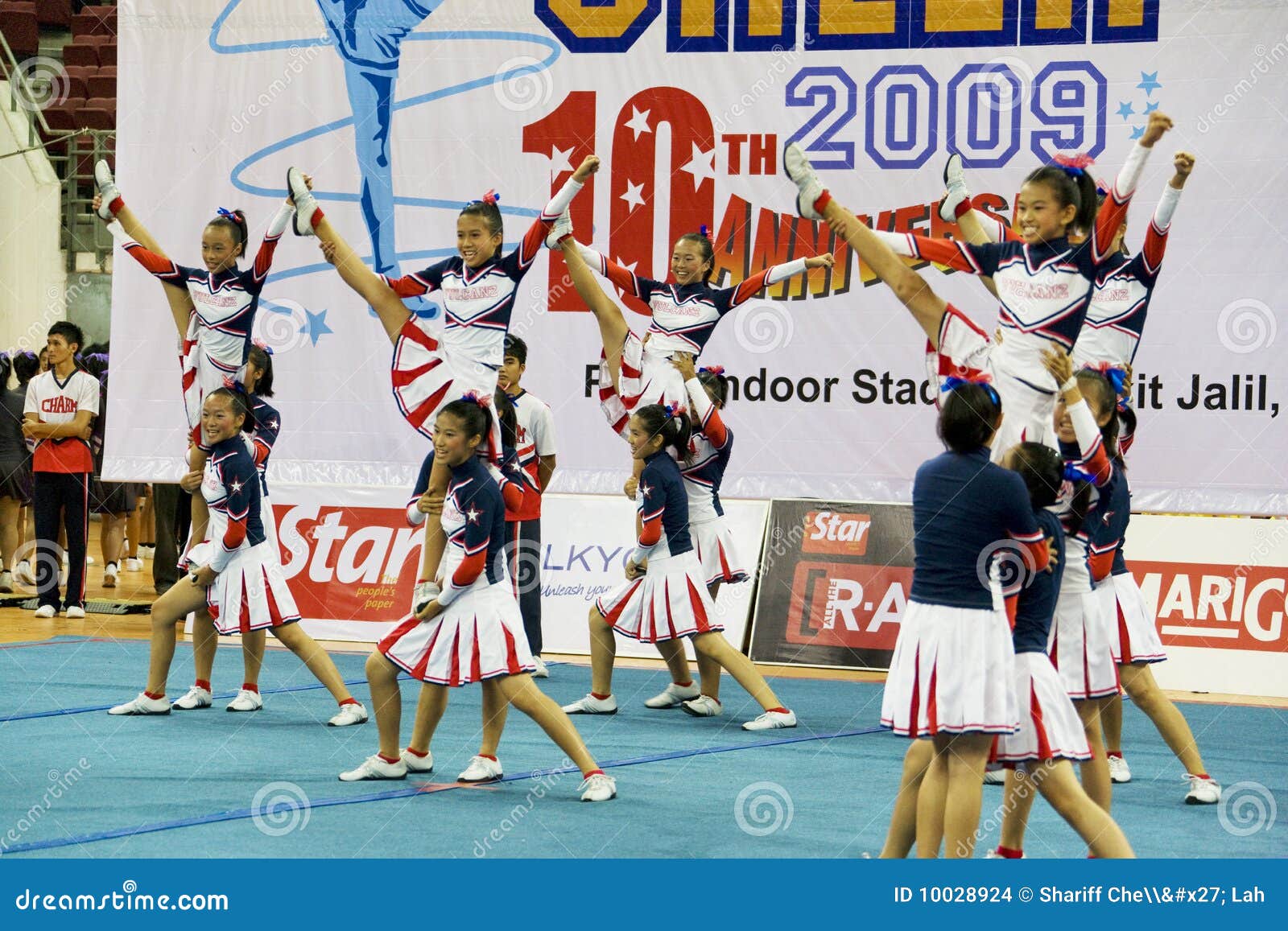 Cheerleading Championship Action Editorial Stock Image - Image of ...
