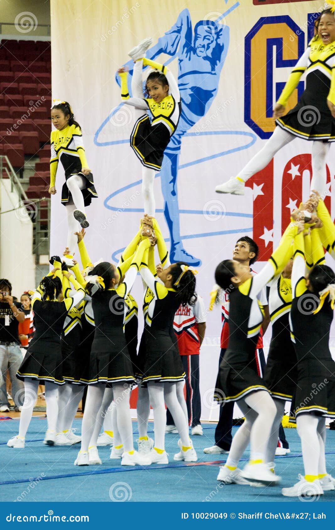 Cheerleading Championship Action Editorial Stock Image - Image of ...