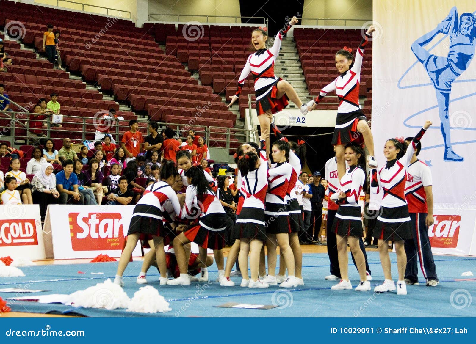 Cheerleading Championship Action Editorial Photo - Image of ...