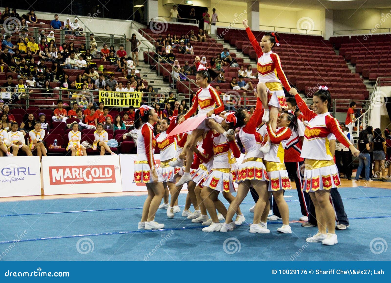 Cheerleading Championship Action Editorial Photo - Image of fitness ...