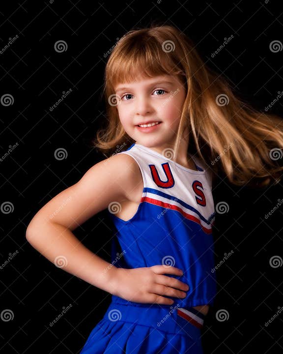 Cheerleading Twirl stock image. Image of cute, jump, blond - 3622699