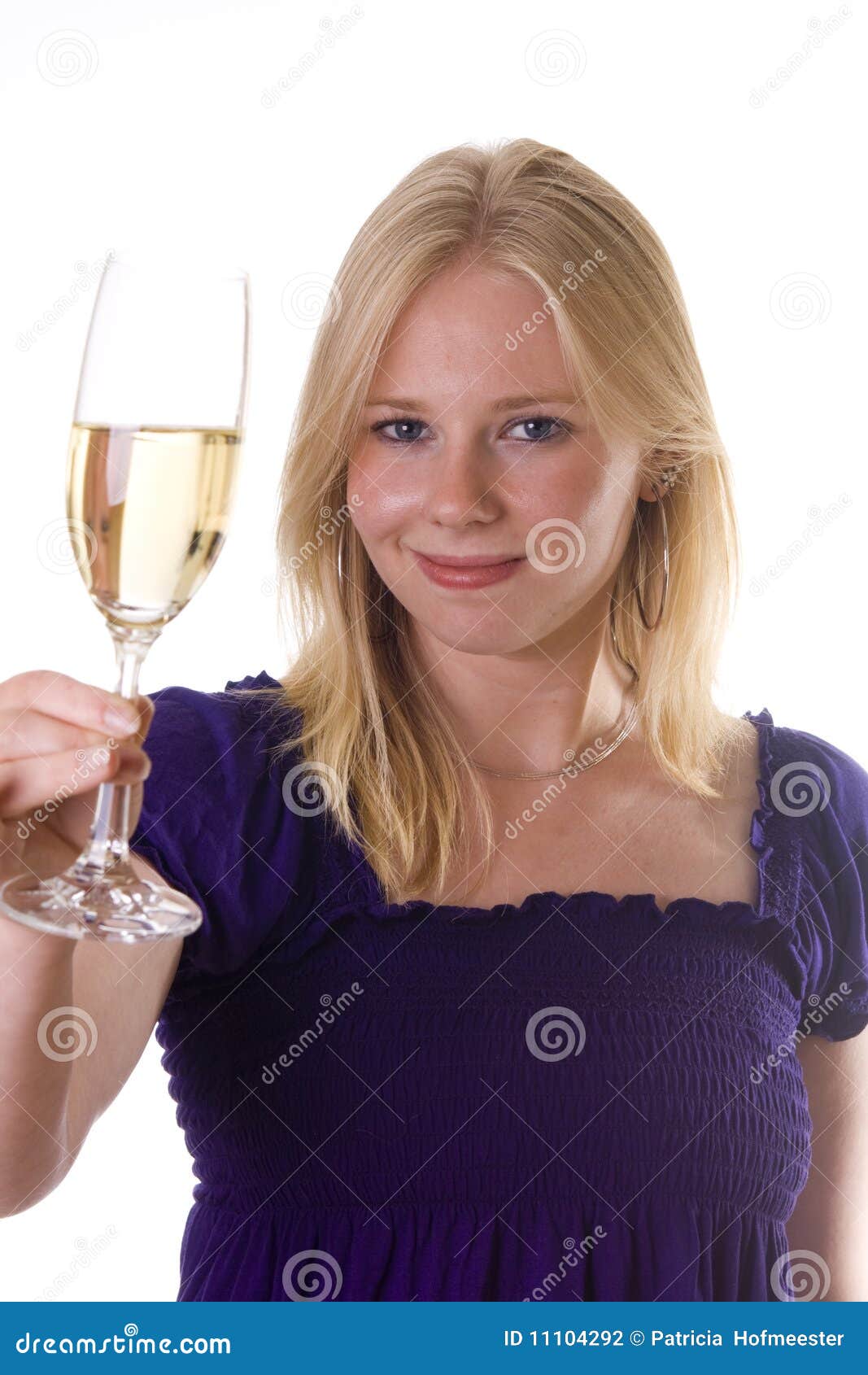 Cheers! stock photo. Image of woman, cheers, drinking - 11104292