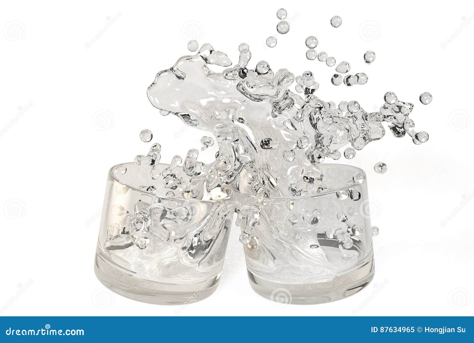 Icecube Splashing Into Water Stock Photo | CartoonDealer.com #282404244