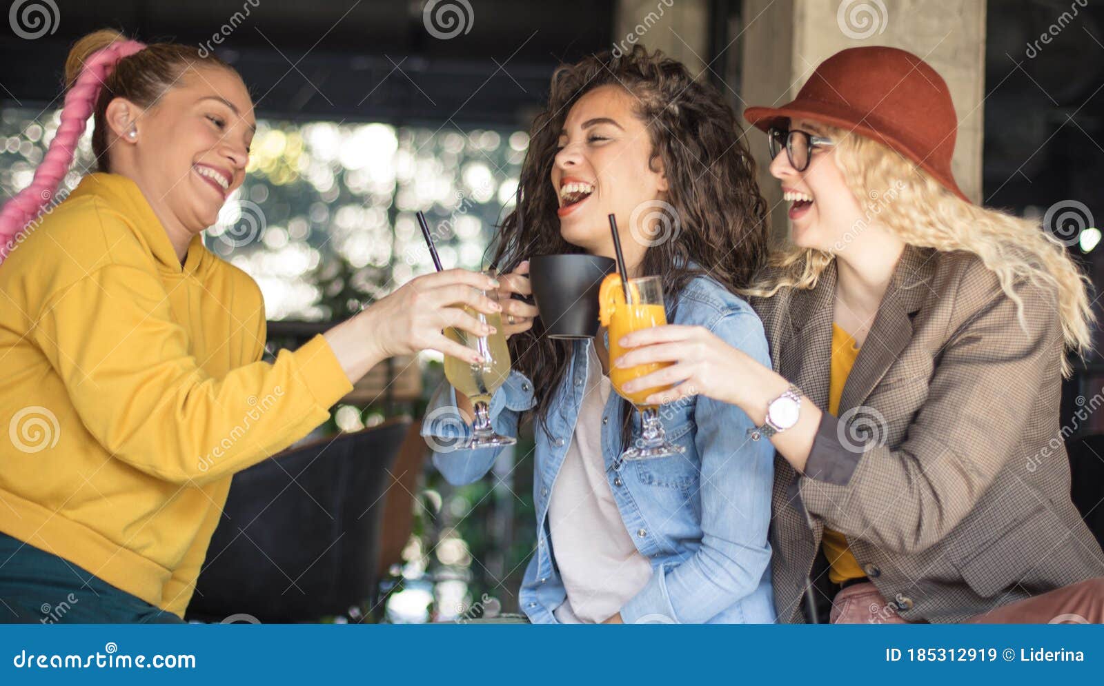 Cheers stock image. Image of group, juice, cafeteria - 185312919