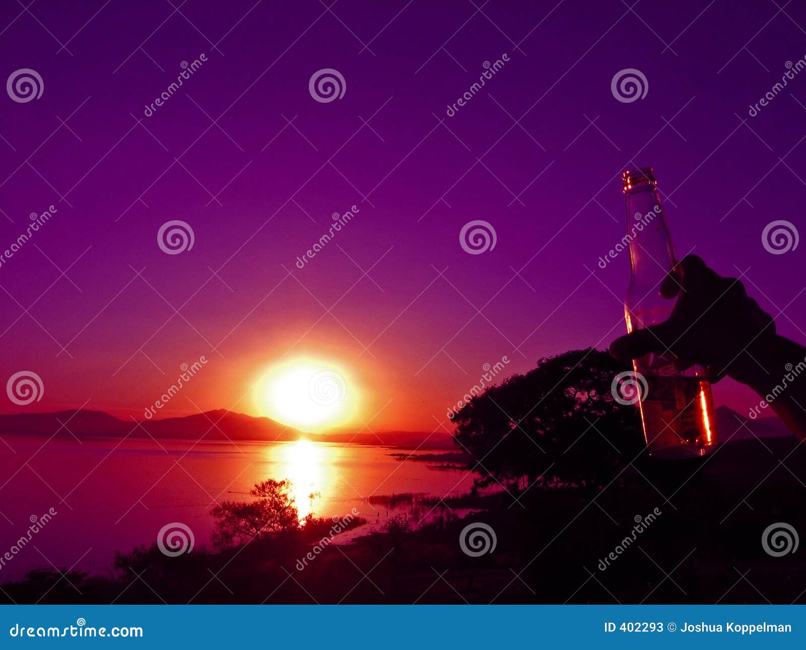 Cheers to the Setting Sun stock image. Image of beer, years - 402293