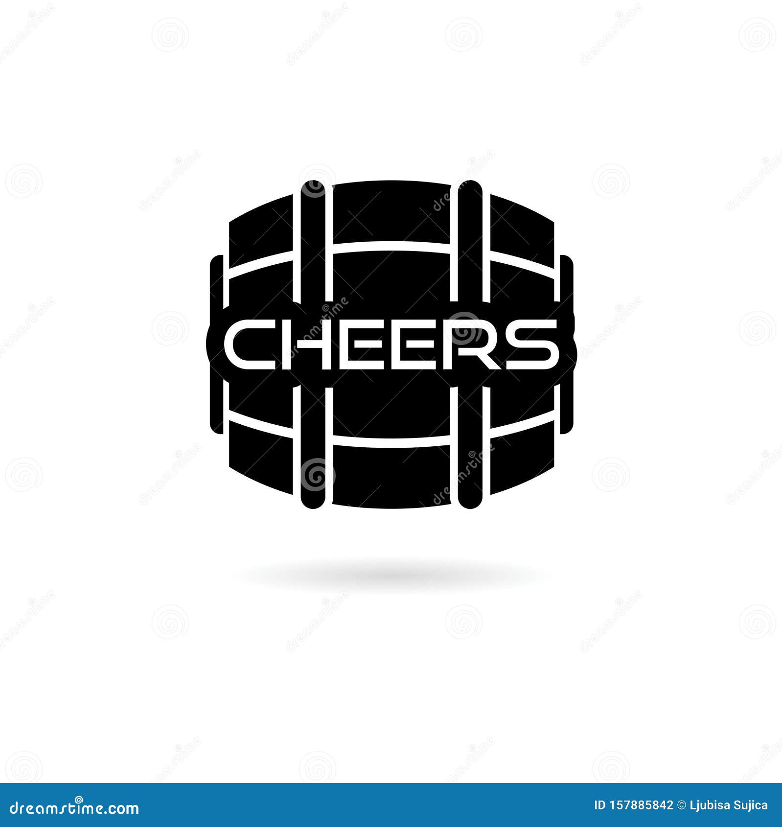 Cheers! Word Of Triangular Letters Cartoon Vector | CartoonDealer.com ...
