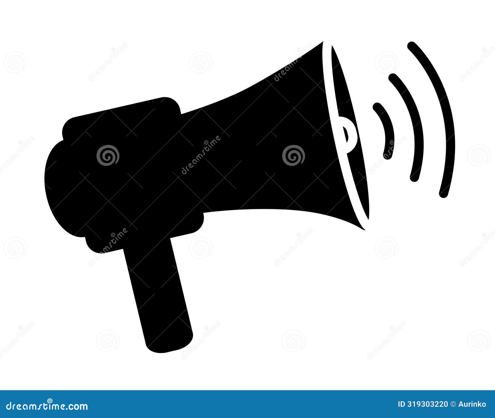 Megaphone With Loud Sound. Loudspeaker Or Horn For Loud Speech ...