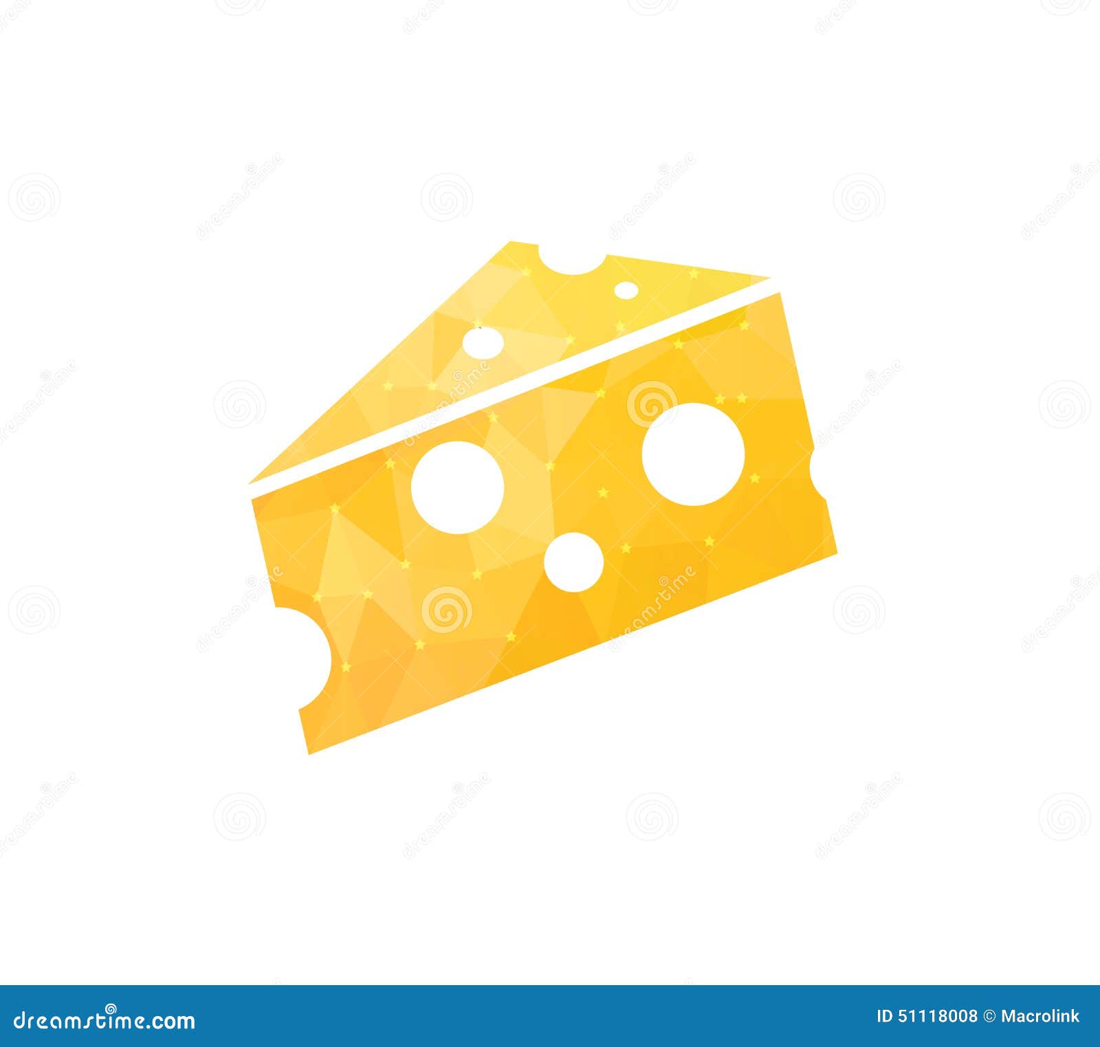 Cheese in abstract style stock vector. Illustration of object - 51118008