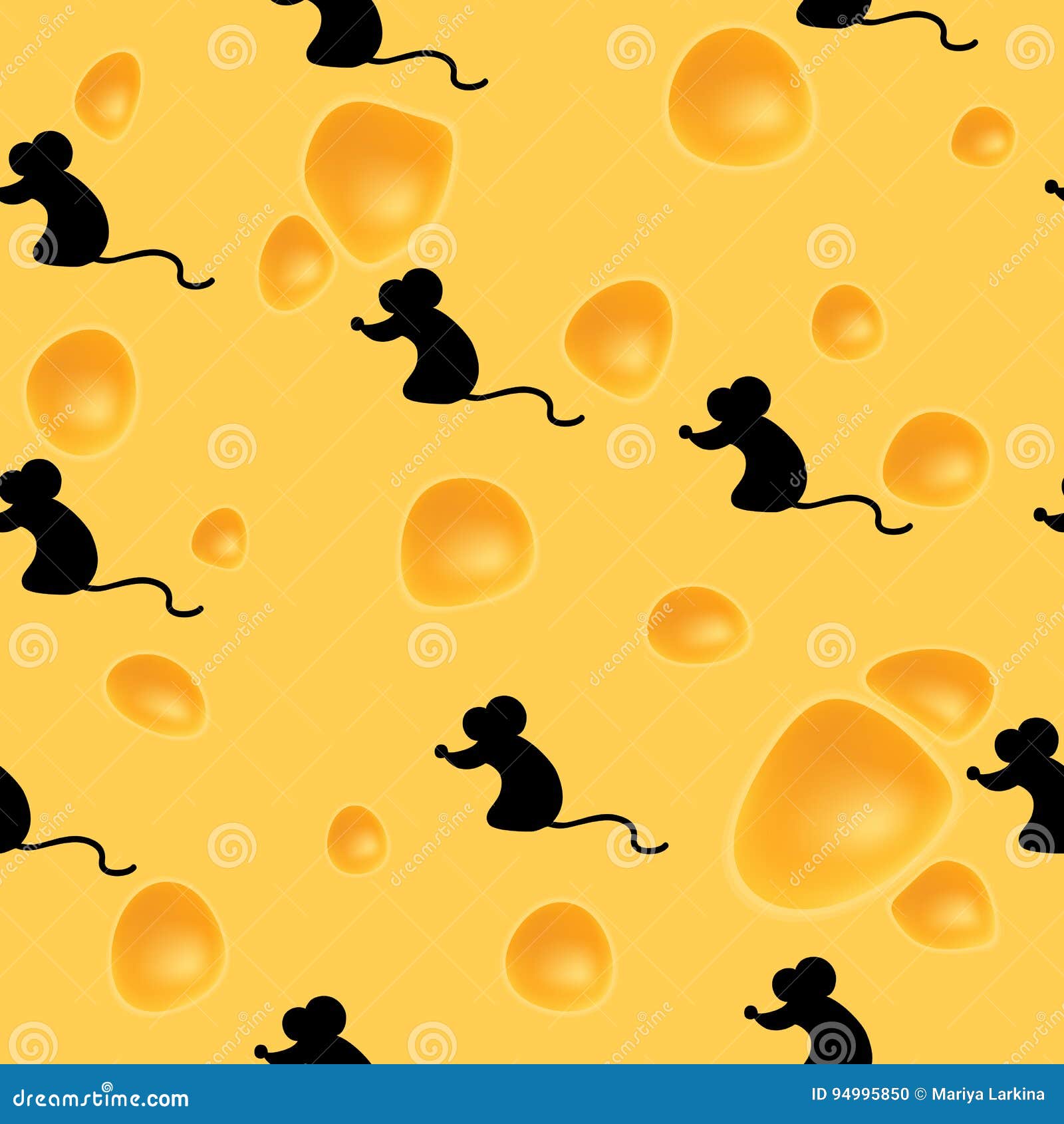 Cheese Background with Mice. Stock Vector - Illustration of healthy ...