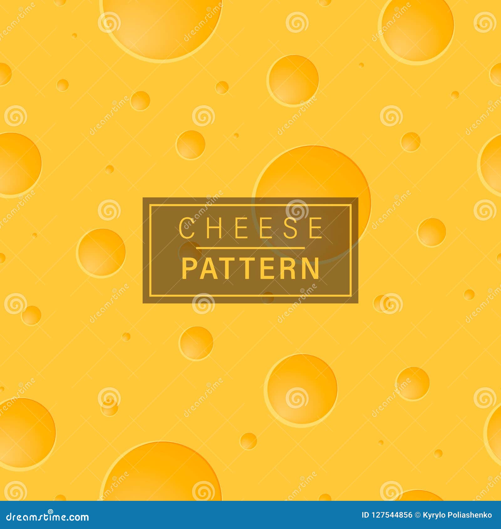 Cheese background pattern. stock vector. Illustration of orange - 127544856