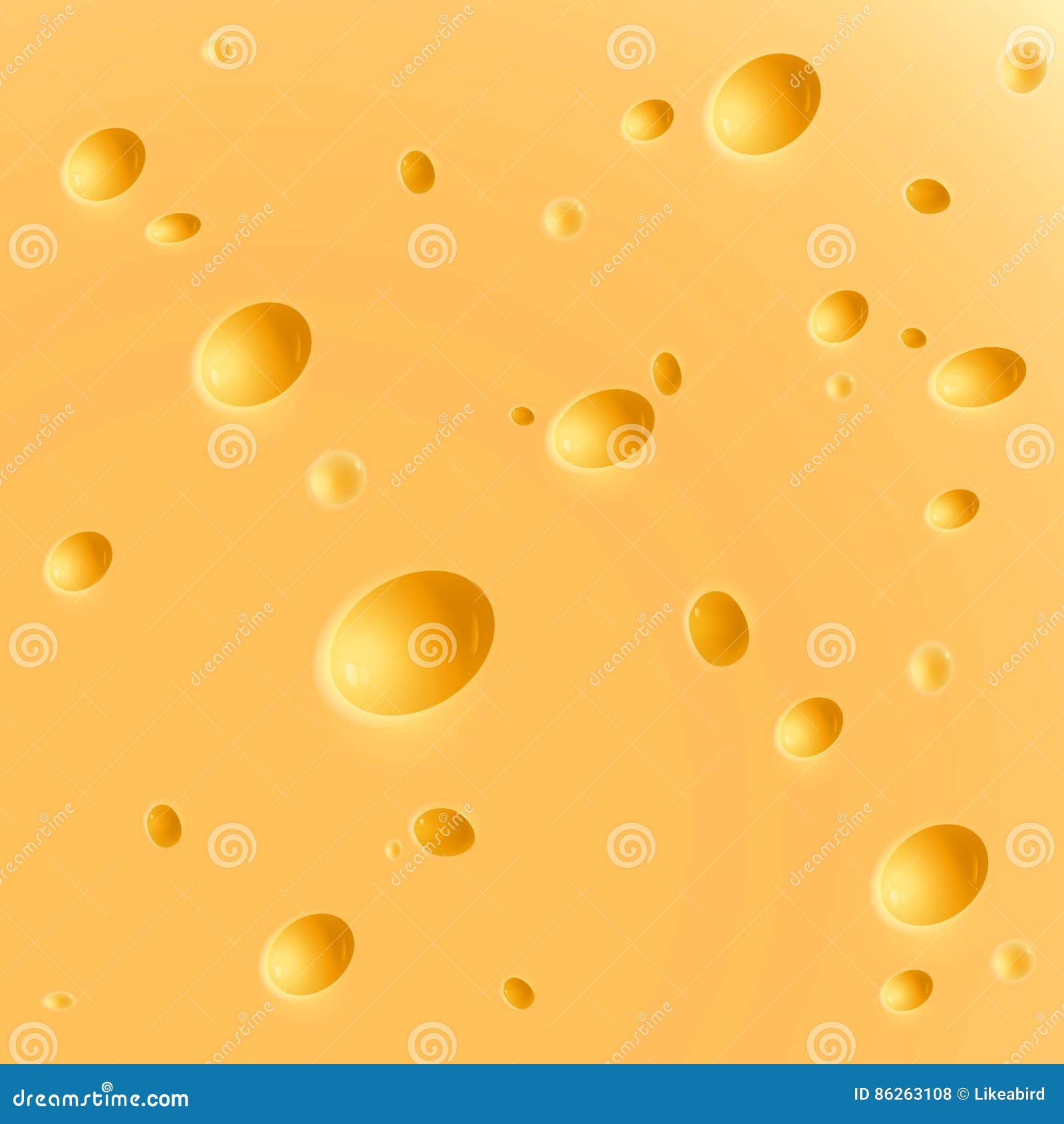 Cheese Background with Random Holes Stock Illustration - Illustration ...