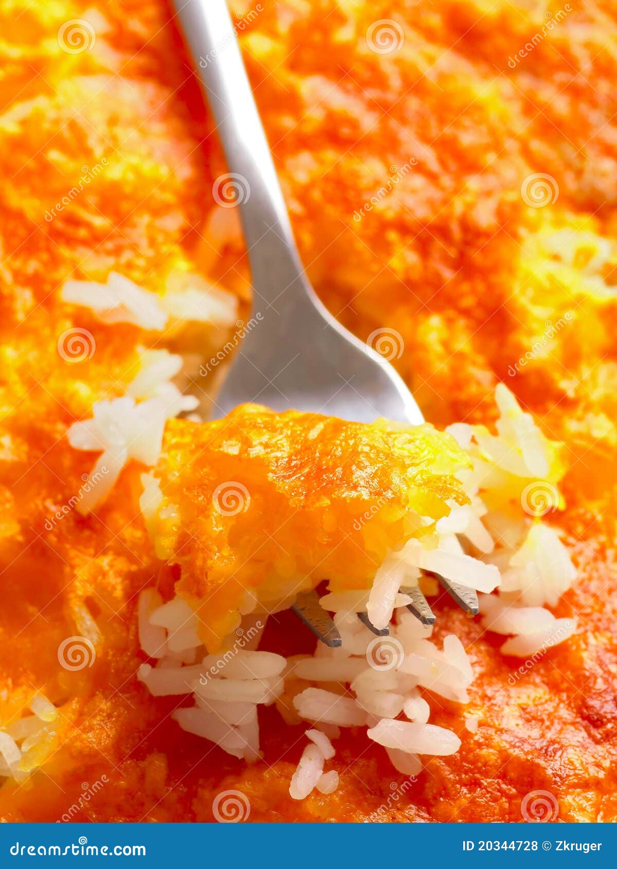 Cheese baked rice stock photo. Image of color, rice, food - 20344728