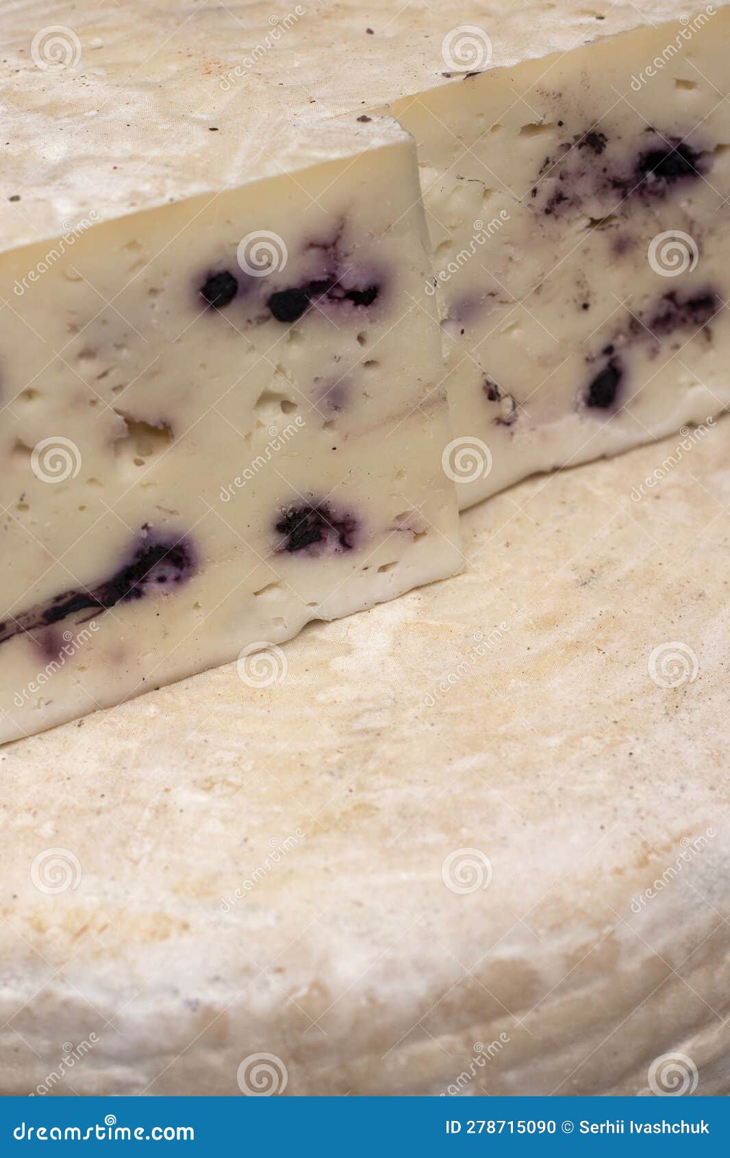 Cheese with berries. stock photo. Image of traditional - 278715090