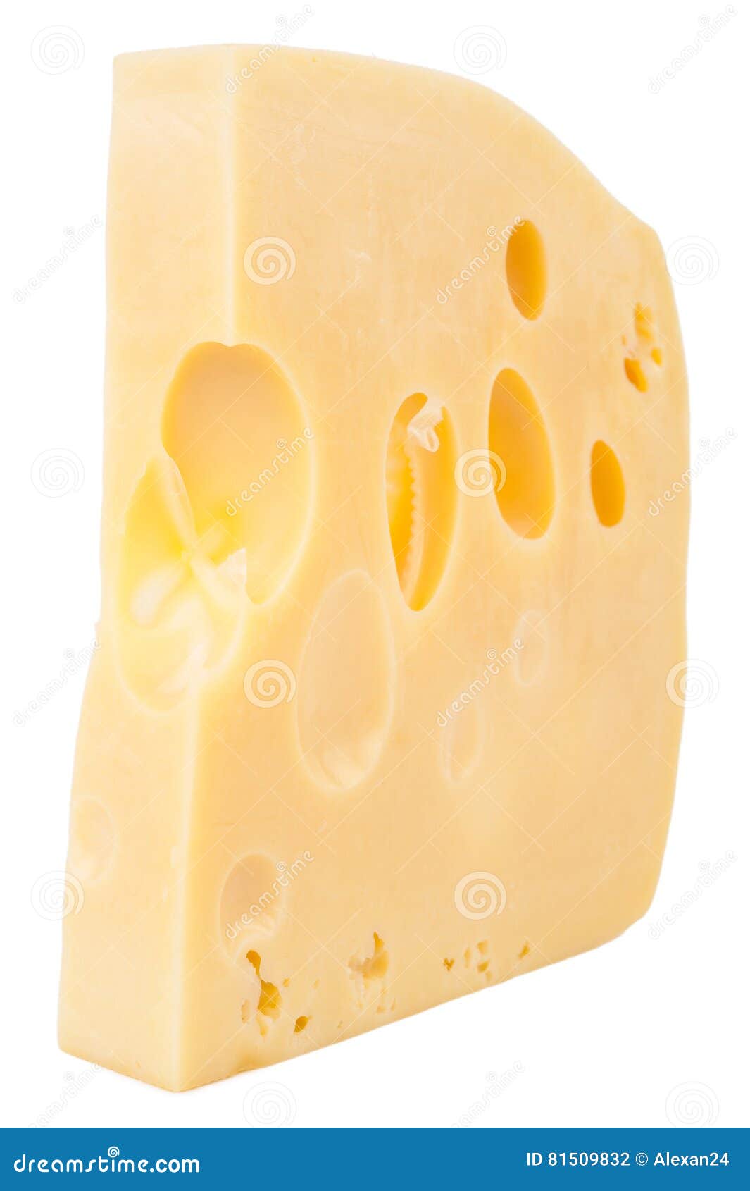 Cheese block isolated stock photo. Image of breakfast - 81509832